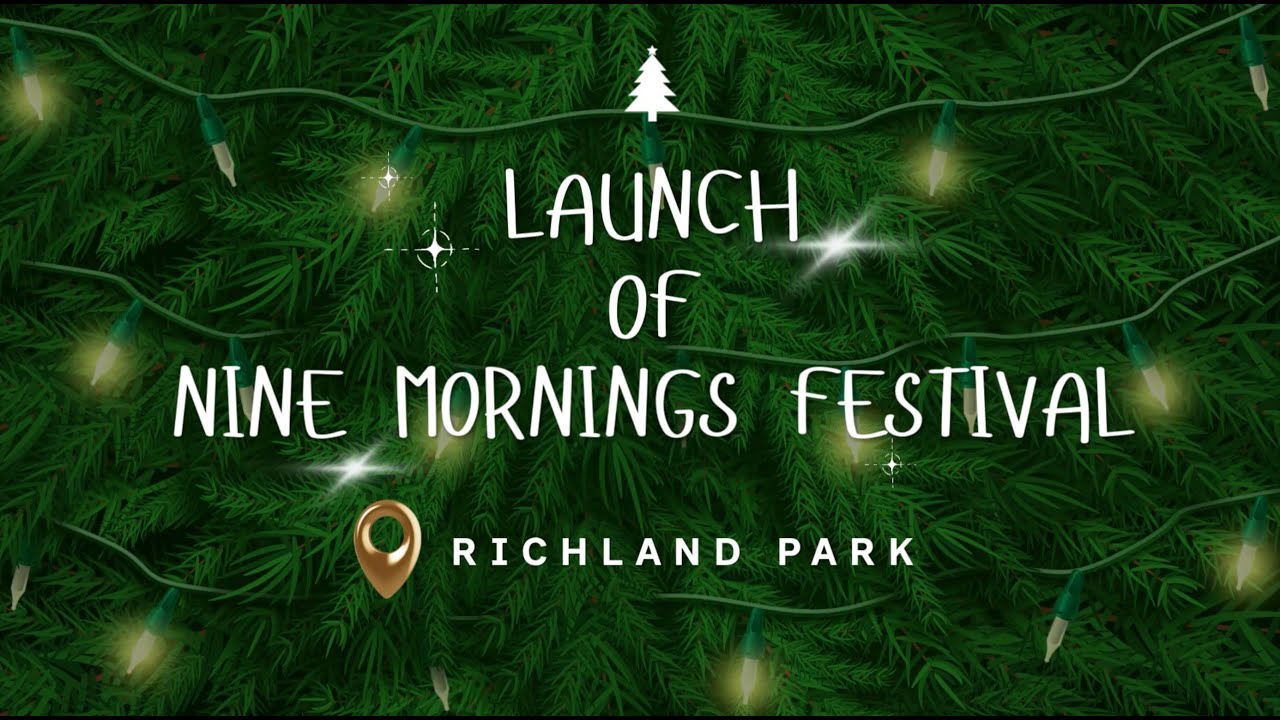 LAUNCH OF NINE MORNINGS FESTIVAL || RICHLAND PARK || - YouTube
