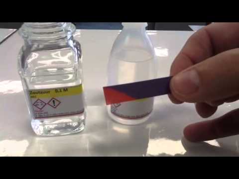 Lakmoes rood en blauw zuur base - YouTube
