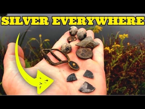 Unexpected Silver Coin Cache found Metal Detecting!! 300 year old River Treasure!! - YouTube