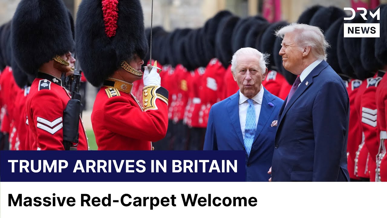WATCH: Massive Ceremonial Reception for Trump in Britain | DRM News ...