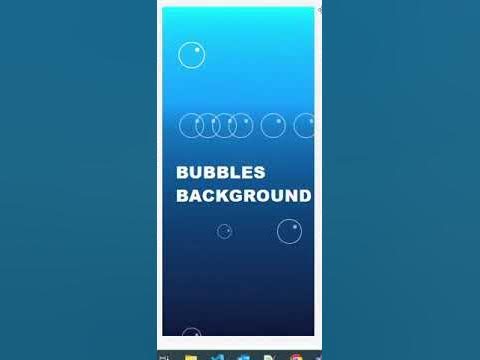 bubble background animation #css #animation - YouTube