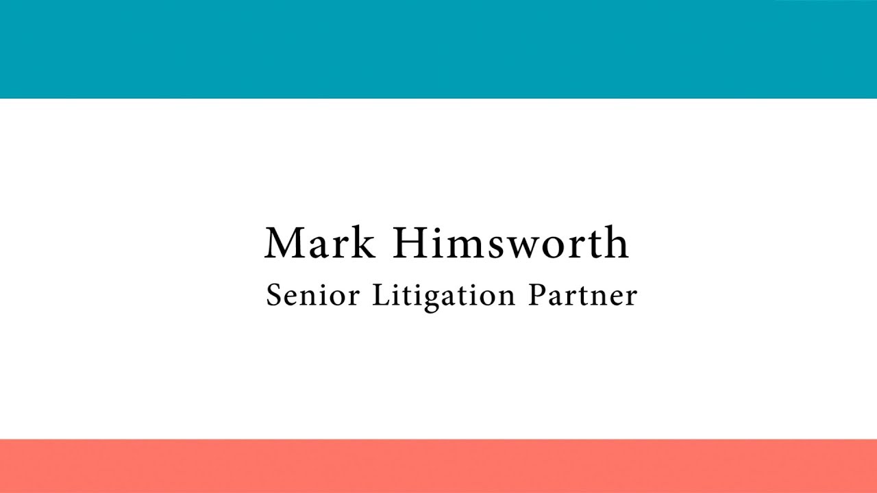Mark F. Himsworth, Senior Litigation Partner - YouTube