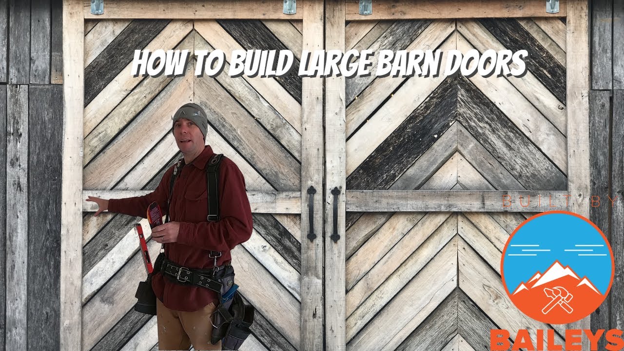 How To Build Large Barn Doors - YouTube