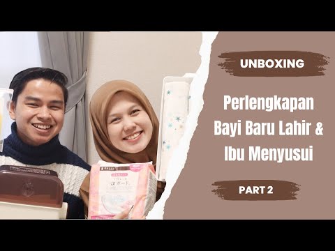 UNBOXING PERLENGKAPAN BAYI BARU LAHIR DAN IBU MENYUSUI PART 2 | Hamil di Jepang 🇯🇵