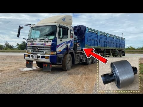 TORQUE ROD BUSH WITH HYDRAULIC PRESS. Truck/Hydraulic/Press/Skill ...