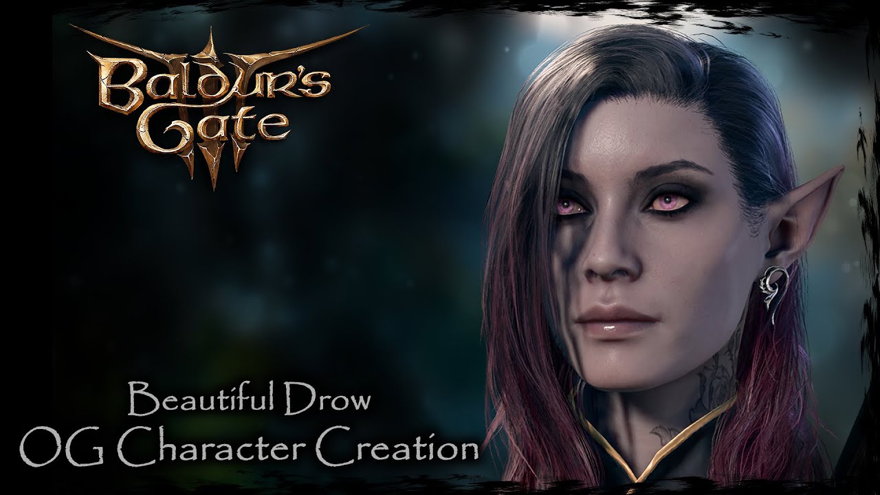 BALDUR'S GATE 3 || Beautiful Drow [Original Character #159] - Female ...