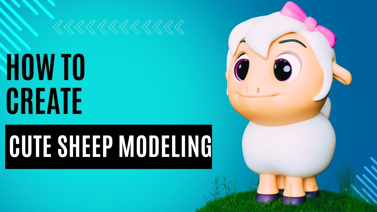 How to Create Easy Cute Sheep Modeling - YouTube