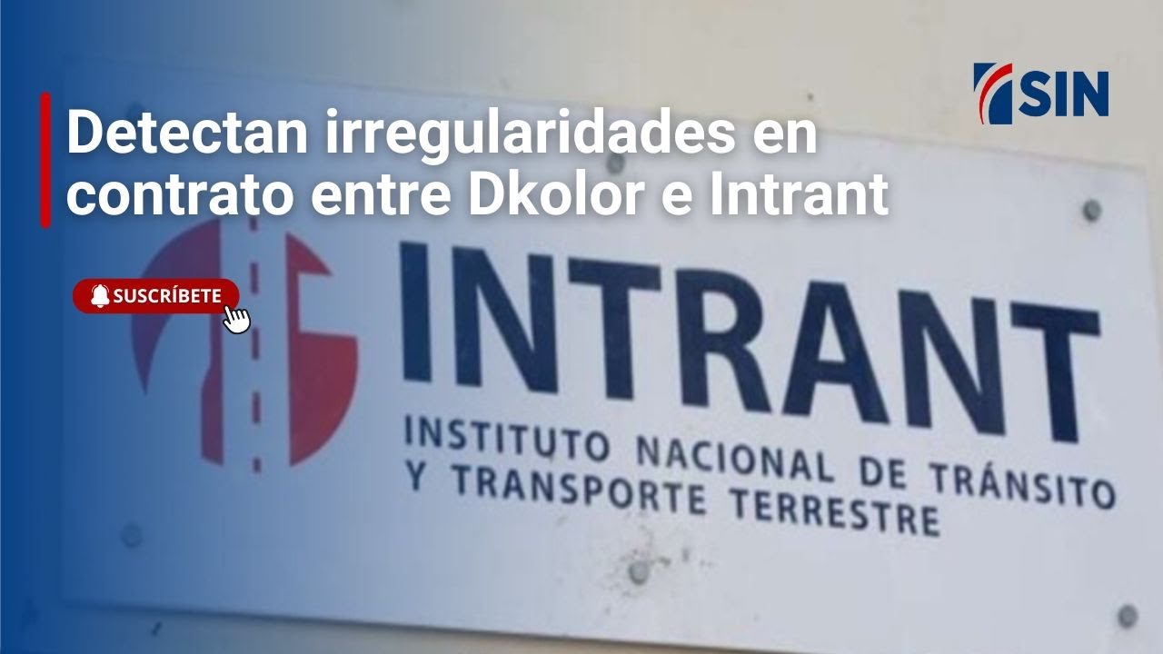 Detectan corrupción en contrato entre Dkolor e Intrant - YouTube