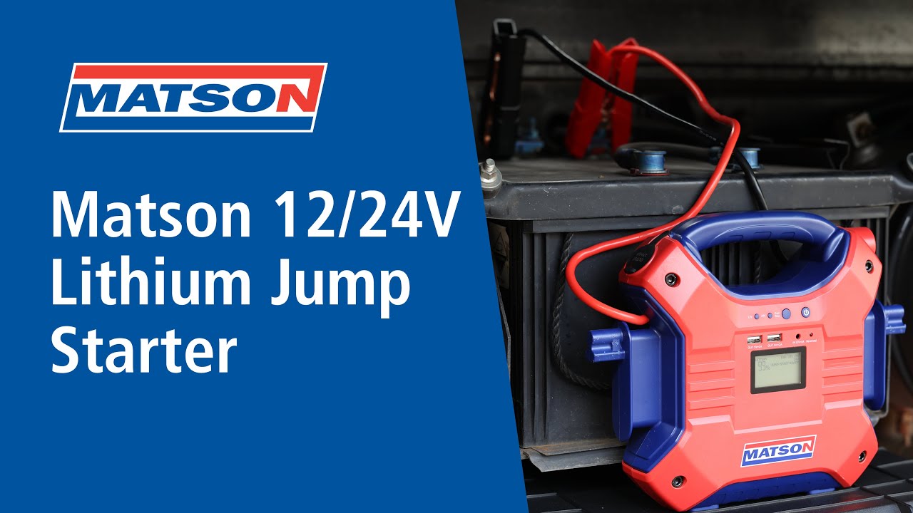 Matson 12/24V Lithium Jump Starter - YouTube