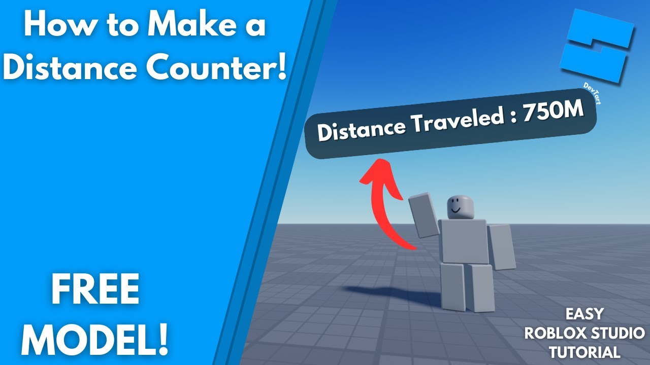 How to make a DISTANCE COUNTER in Roblox Studio! | Roblox Studio ...