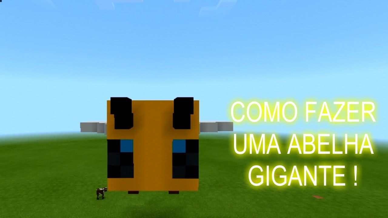 como construir uma a abelha do minecraft gigante. - YouTube