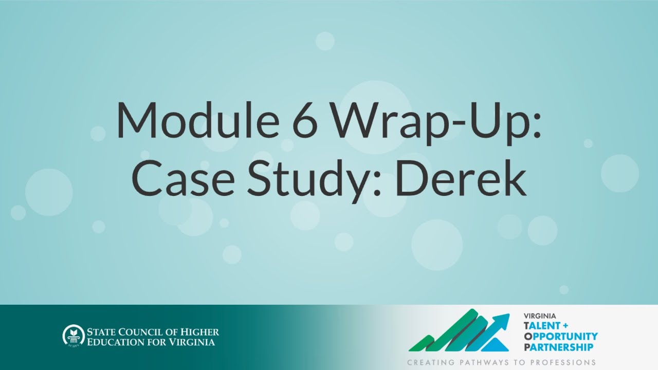 Module 6 Wrap Up: Case Study: Derek - YouTube