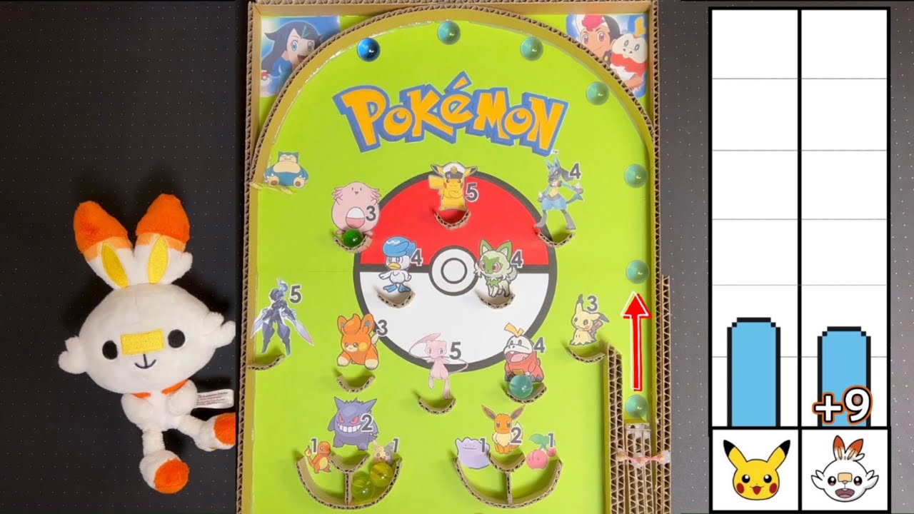 Play Pokémon pinball game with DIY original toy - YouTube