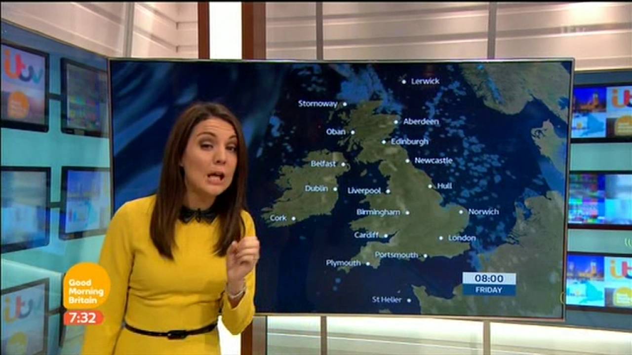 Laura Tobin GMB Weather 2016 10 21 - YouTube
