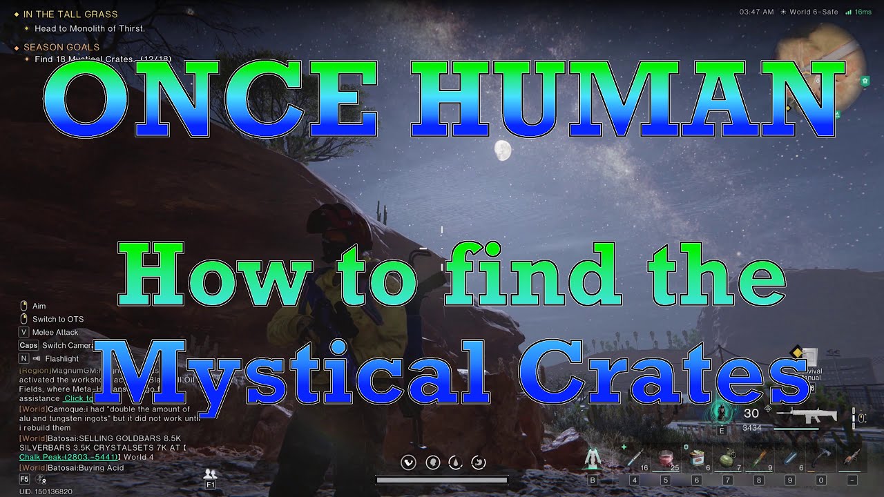 How to find the Mystical Crates - Season Goals - Once Human - YouTube