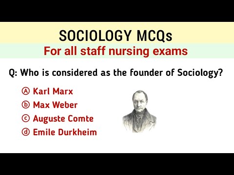 Sociology mcq || sociology questions answers || Sociology MCQ for staff nursing exam | sociology