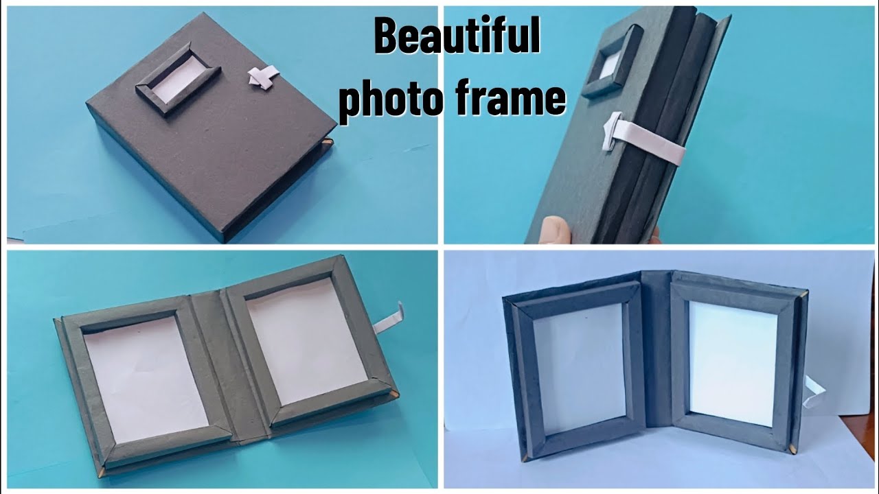 Beautiful photo frame making ideas | DIY gift ideas | Cardboard frame ...