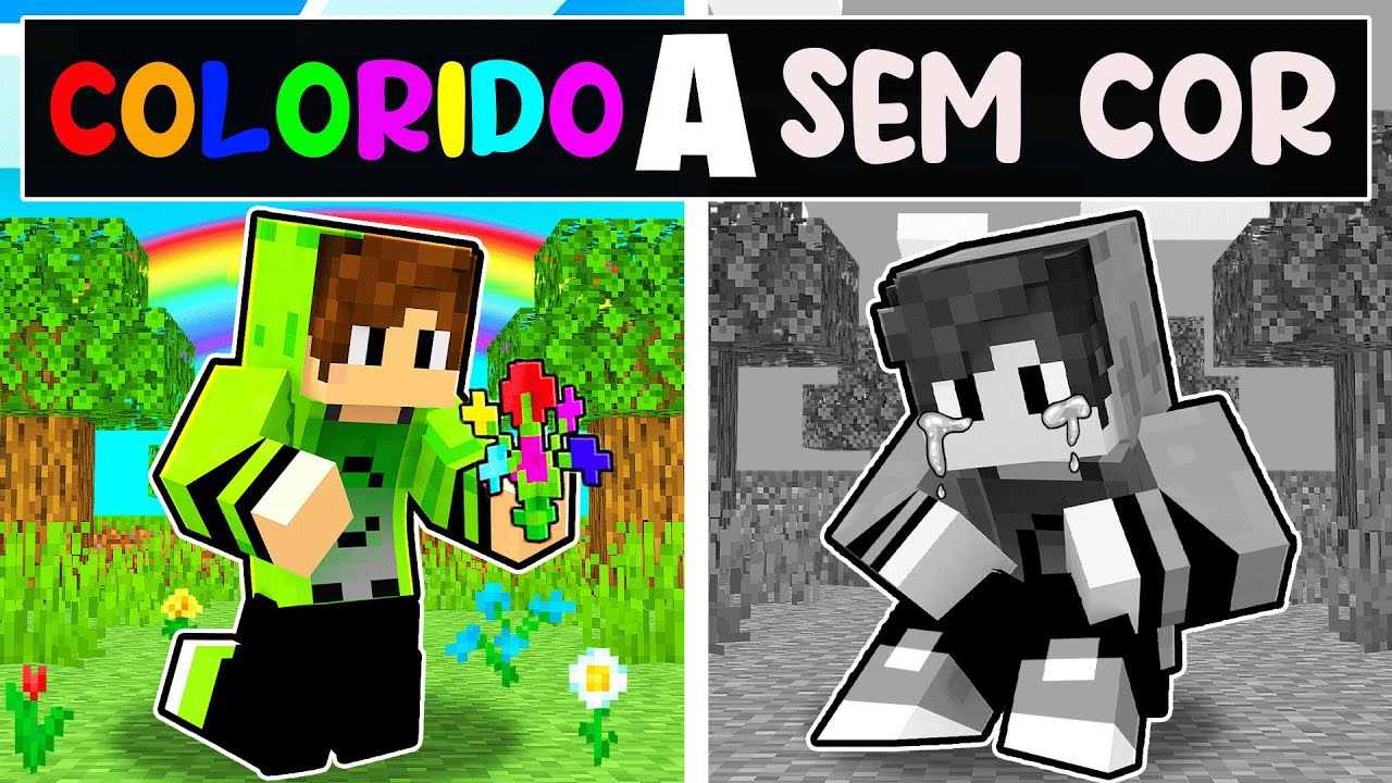 EU PERDI MINHA COR NO MINECRAFT - YouTube