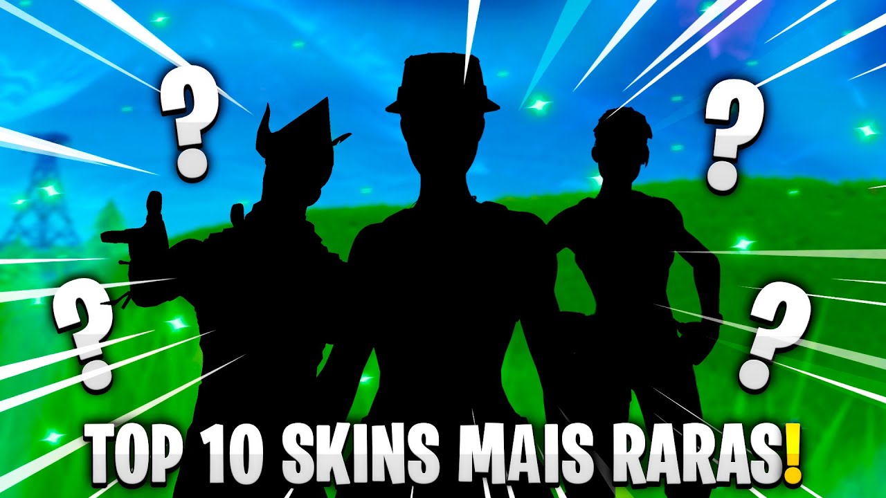 TOP 10 SKINS MAIS RARAS DO FORTNITE! - YouTube