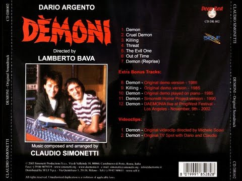 DEMONS (1985): by Claudio Simonetti - YouTube