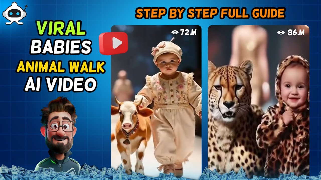 Viral Ai Video Geneator | Cutest Ramp Walk with Animals and Kids ...