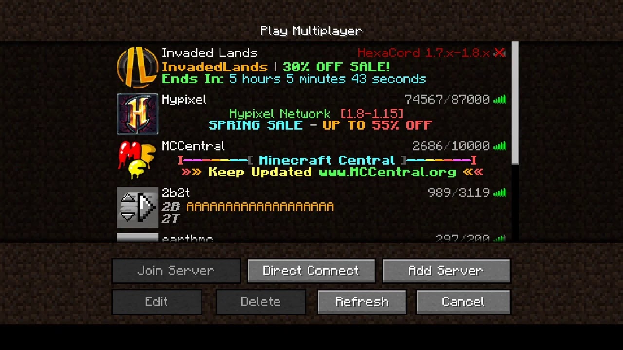 Hypixel and other servers - YouTube