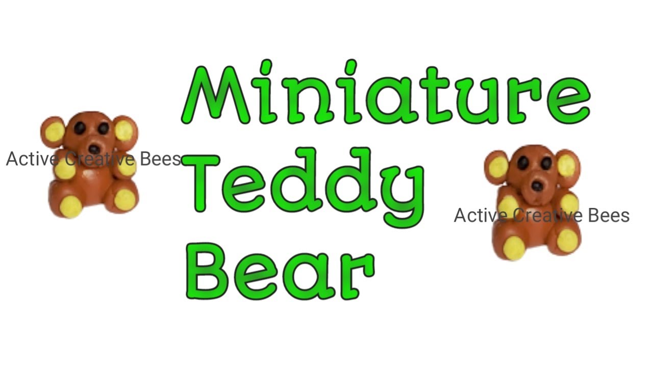 How to make clay Teddy Bear | Air Dry Clay Tutorial |air dry clay ...