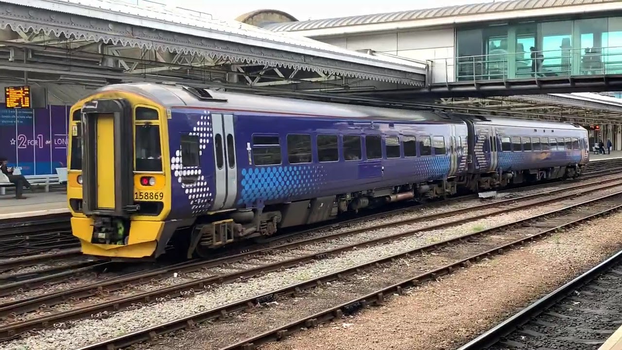 Northern Rail X ScotRail 158869 At Sheffield From Nottingham To Leeds ...