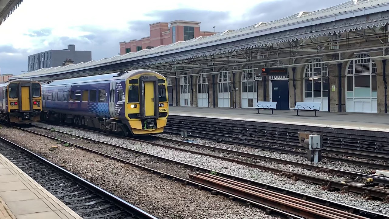 Northern Rail X ScotRail 158869 At Sheffield From Nottingham To Leeds ...