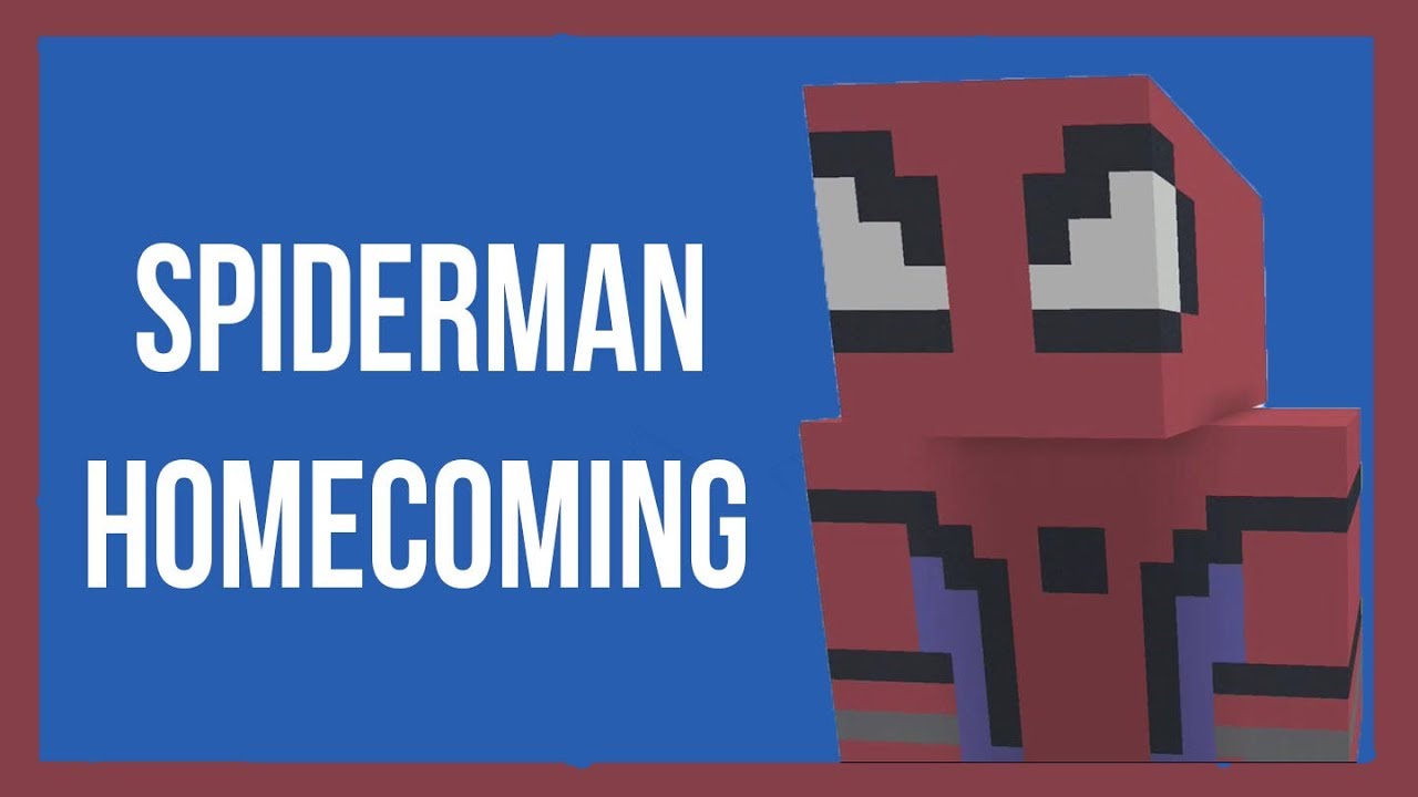 Minecraft | How to Build a Spiderman Homecoming Spiderman Statue! - YouTube