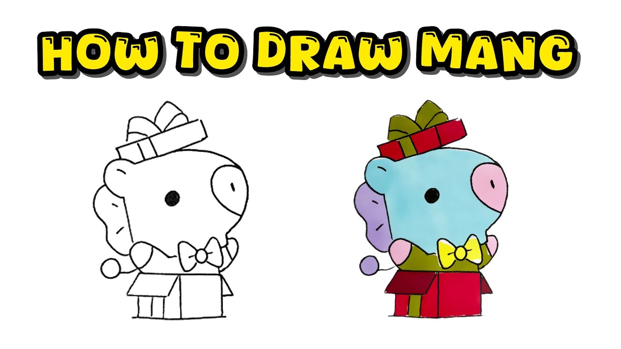 How to Draw Mang from BT21 – Easy and Fun Character Masterclass for All ...