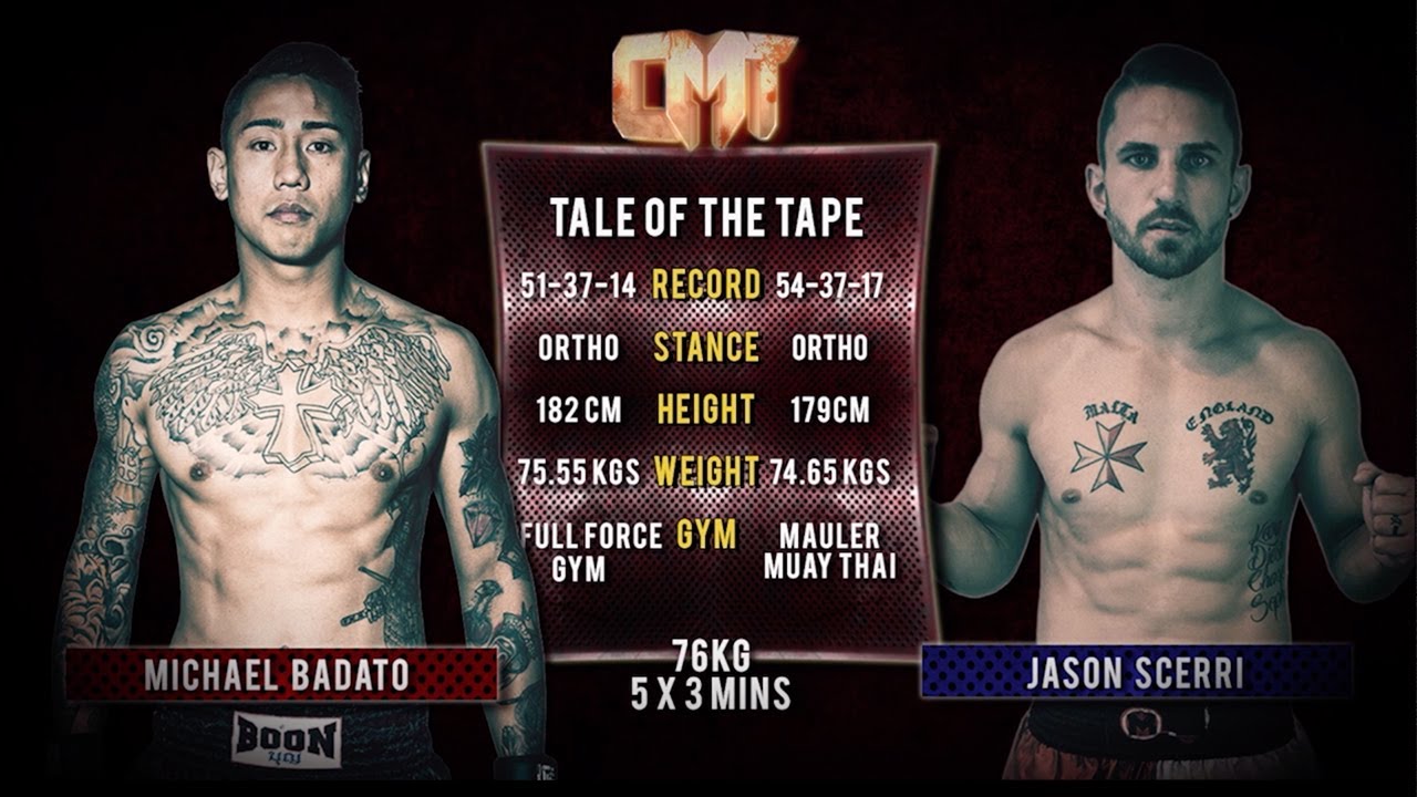 Michael Badato Vs Jason Scerri - Caged Muay Thai 8 - YouTube