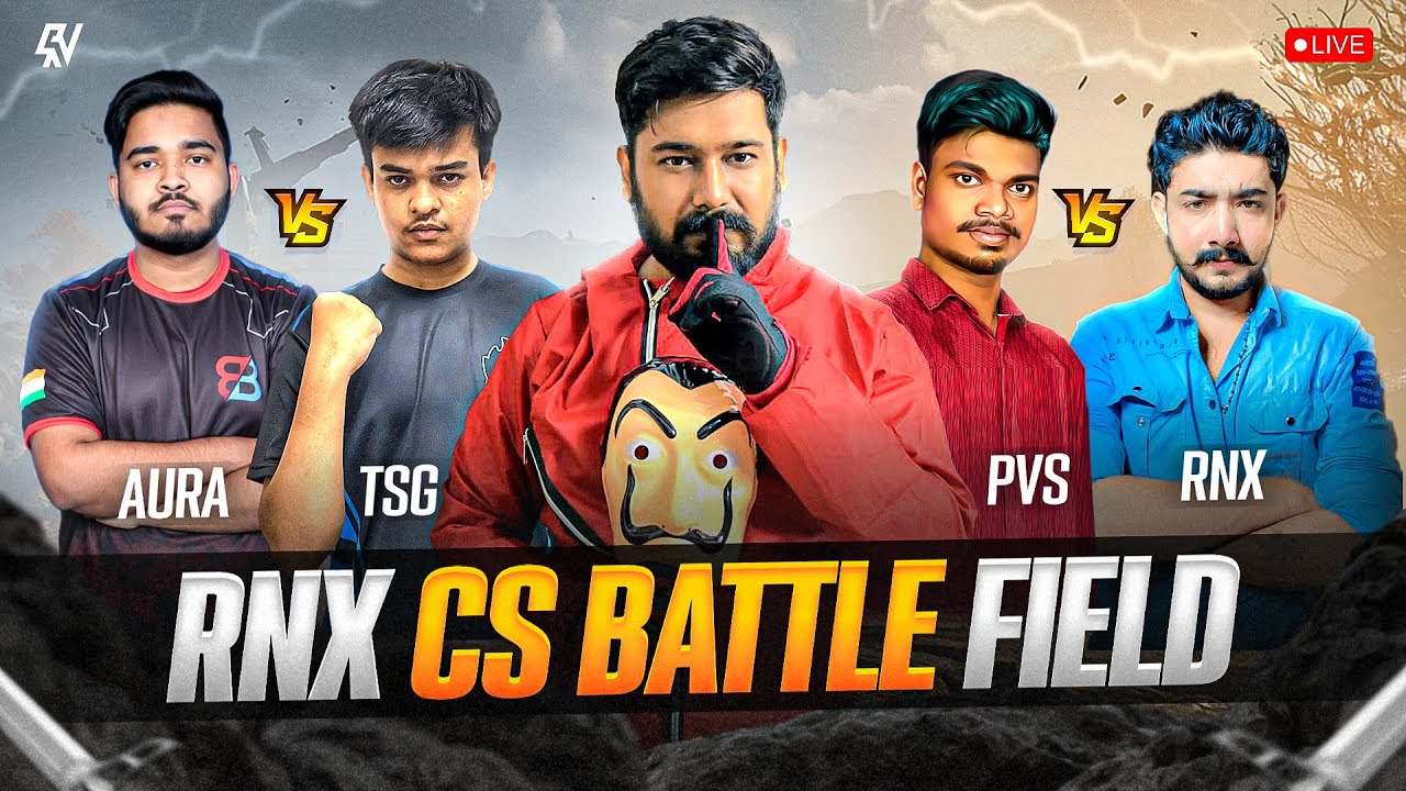 RNX CS BATTLEFIELD | FT . TSG vs AG , PVS vs RNX #gyangaming # ...