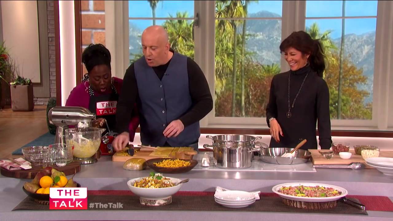 The Talk Enzo Febbraro's Pasta with Prosciutto, Kale, Squash and ...