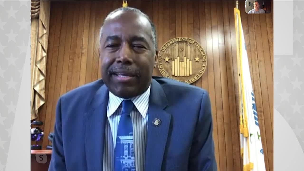 Dr. Ben Carson talks with News 5 about wearing masks during the ...
