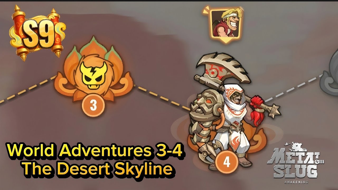 Metal Slug Awakening S9 - World Adventures 3-4 The Desert Skyline - YouTube