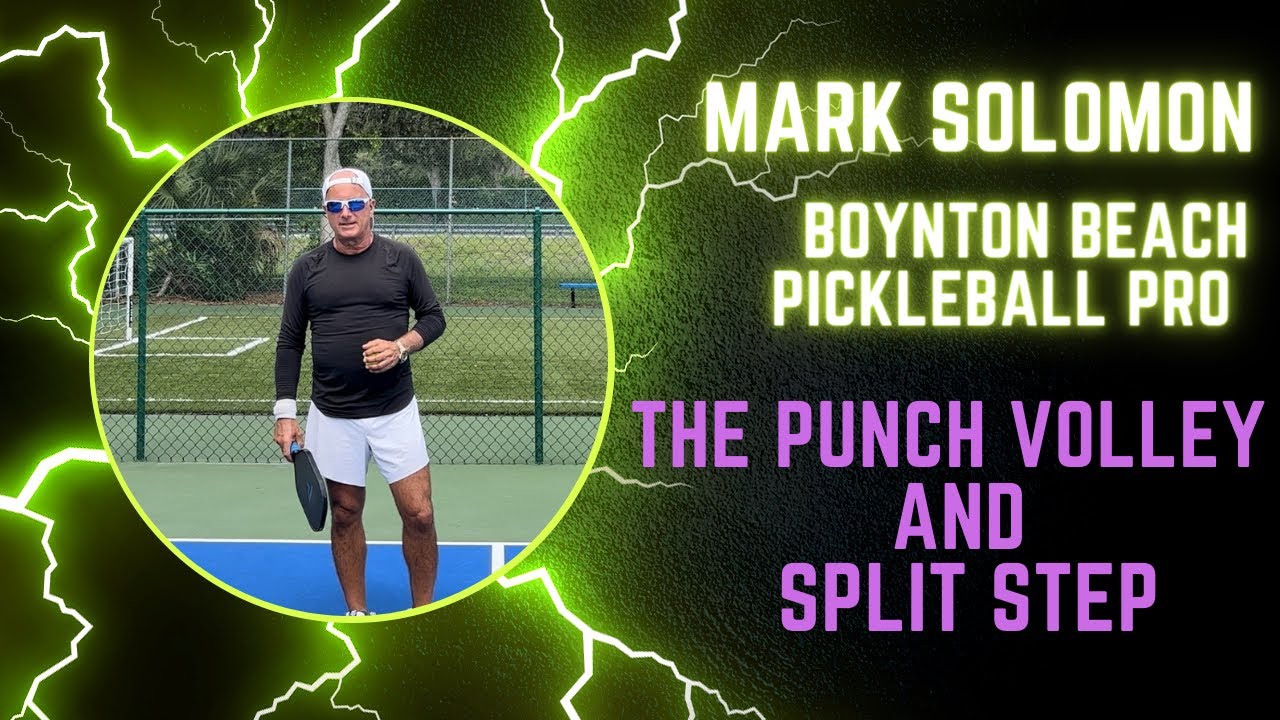 Mark Solomon Discusses the Pickleball Punch Volley and Split Step - YouTube