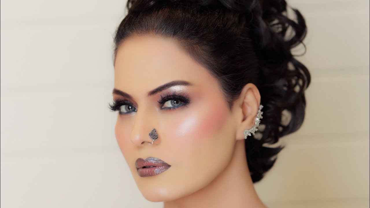 Actress Veena Malik Makeup tutorial | Farah salon | - YouTube