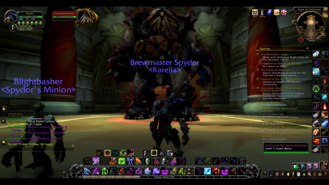 World of Warcraft - Vault of Archavon 25-man solo run - YouTube