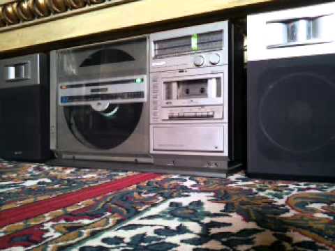 Sharp vz3000 vertical turntable linear tracking - YouTube