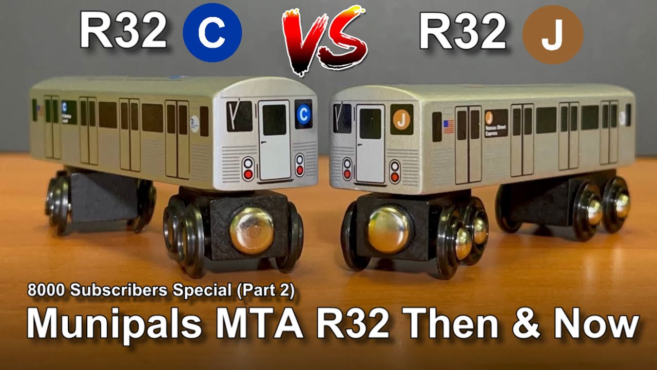 Munipals MTA R32 C J Subway Train Then VS Now Comparison @Trainman6000 ...