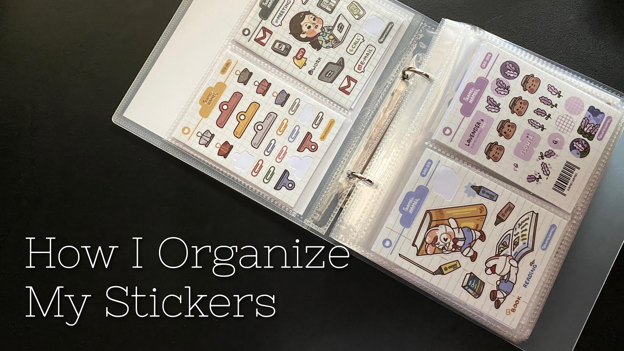 How I Organize My Stickers | Sticker Binder Album Kamei Hamei | Toko ...