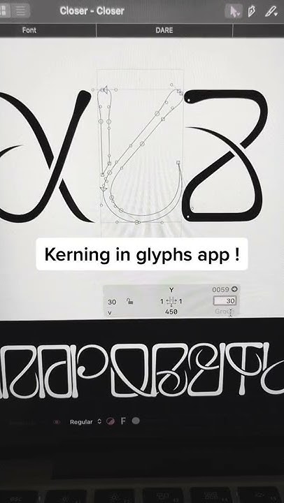 How to Adjust Kerning In Glyphs App - YouTube