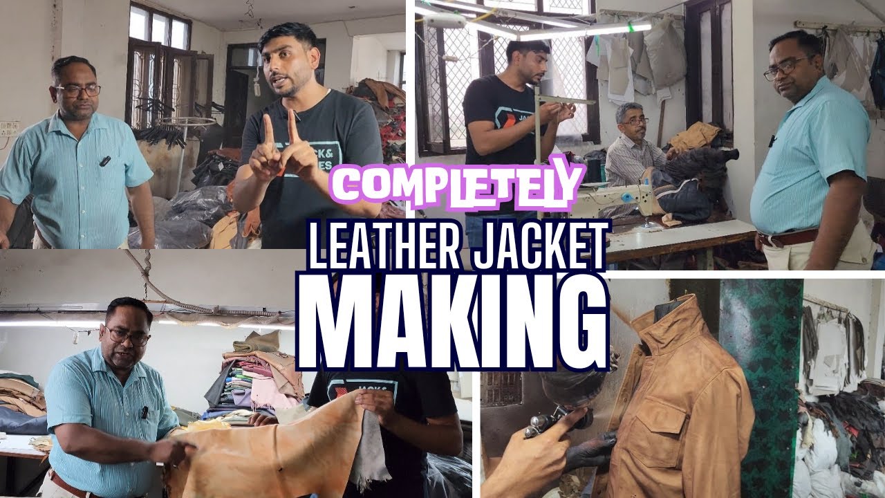 Leather Jacket Making I TAJ LEATHER I - YouTube