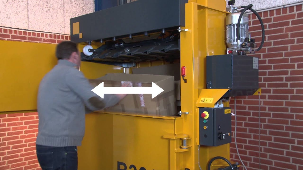 Bramidan Baler B6030 with an extra wide feed opening - YouTube
