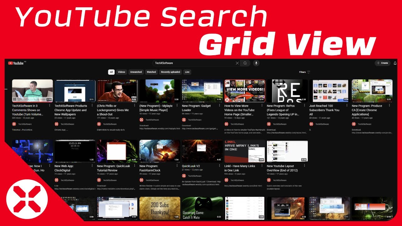 How To Get A Grid View On YouTube Search (No More List View!) - YouTube