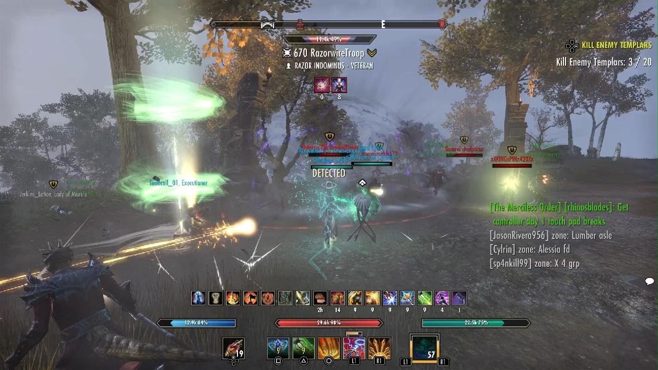 the eso pvp: Defending Lady Lessy - FULL uncut - YouTube