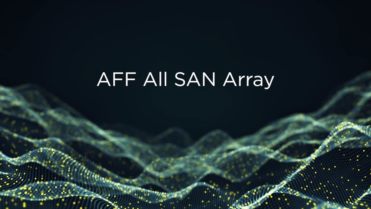 NetApp AFF All SAN Array - YouTube