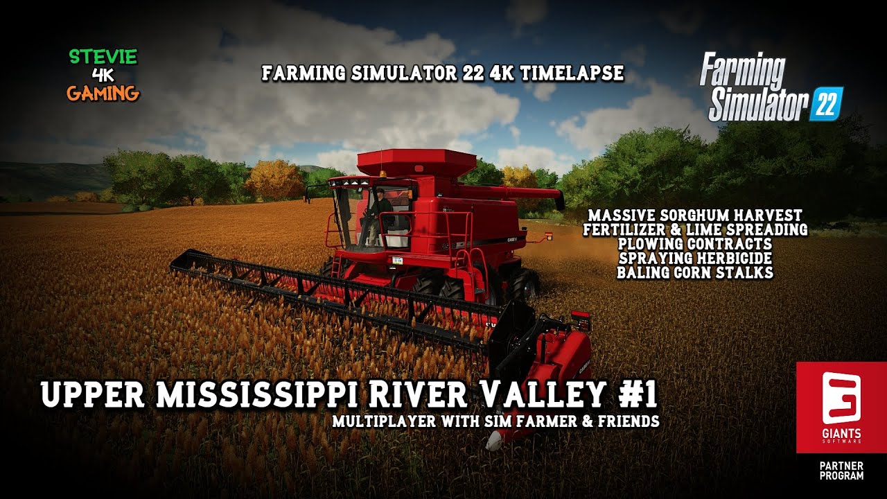 UMRV/Multiplayer/#1/Sorghum Harvest/Fertilizer & Lime spreading/Baling ...