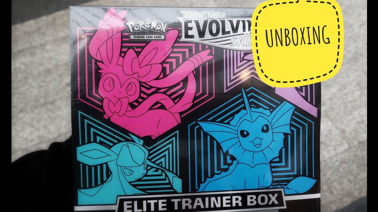 UNBOXING ELITE TRAINER BOX EVOLVING SKIES, que evolución de eevee ...